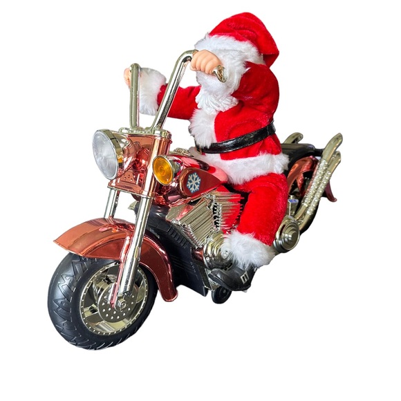 Holiday | Vintage Santa Clause Riding Motorcycle | Poshmark